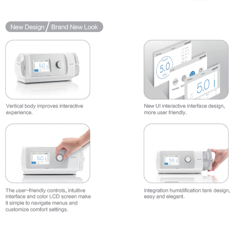 EuroPharma | Yuwell BreathCare II Auto CPAP With Humidifier Cpap And ...