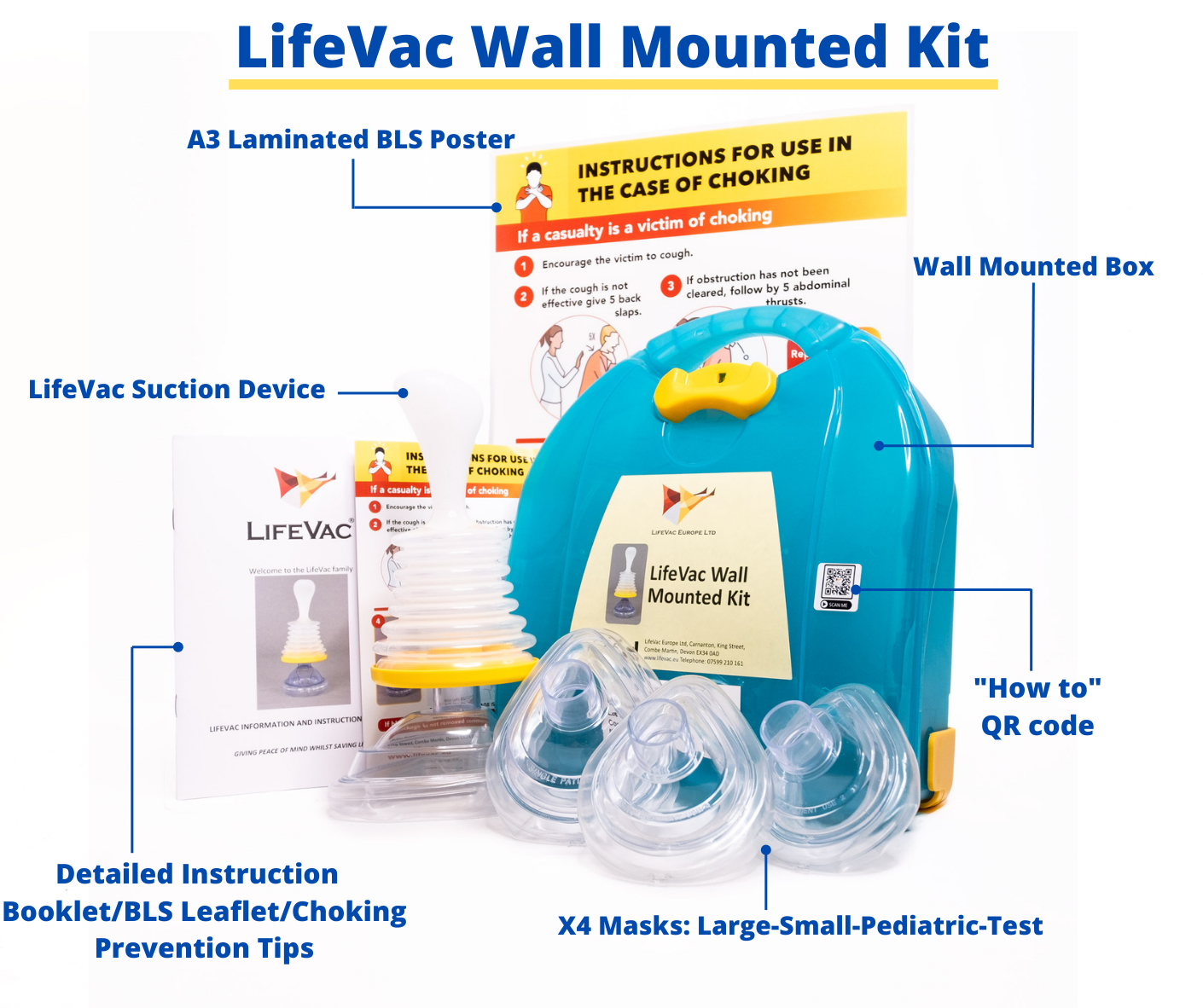 EuroPharma | Lifevac Europe Limited Lifevac Wall Mounted Kit First Aid ...